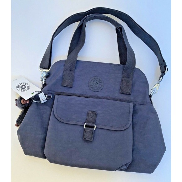 Kipling | Bags | Kipling Pahneiro Handbag Crossbody Strap Night Grey ...